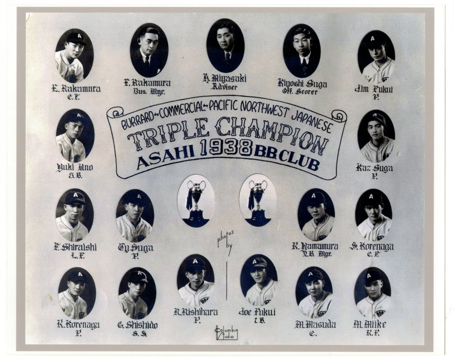 Portrait of Asahi Baseball Team in 1938